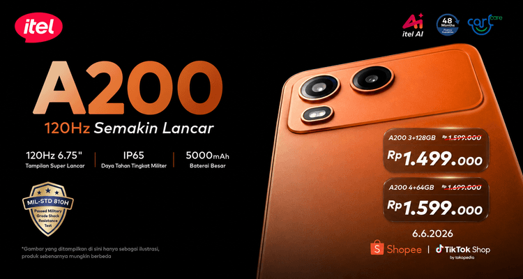 itel A200 Resmi Meluncur dengan Harga Rp1,5 Jutaan, Bawa Fitur AI dan ...