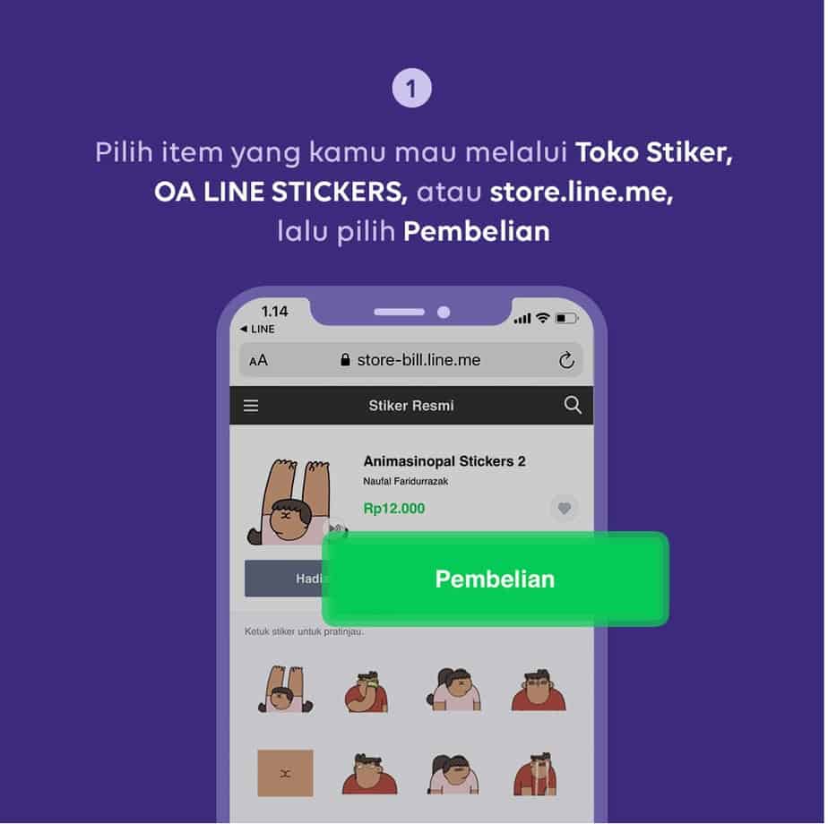 Begini Cara Beli Stiker Line Pakai OVO dengan Cepat dan Mudah | Telset