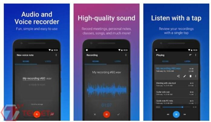 12 Aplikasi Perekam Suara Terbaik Android, Kualitas Audio HD | Telset