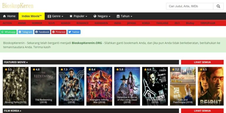 25 Situs Nonton Film Online Gratis, Link Terbaru April 2025!