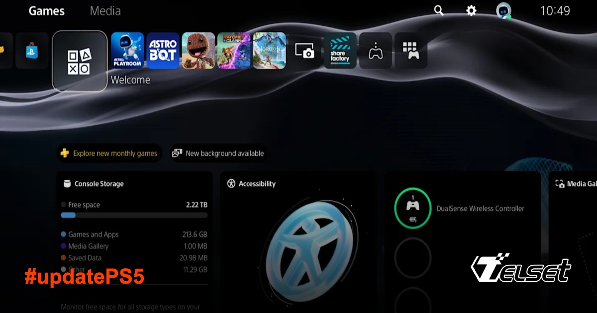 Update PS5 Hadirkan Tema Retro dan Fitur Audio Baru | Telset